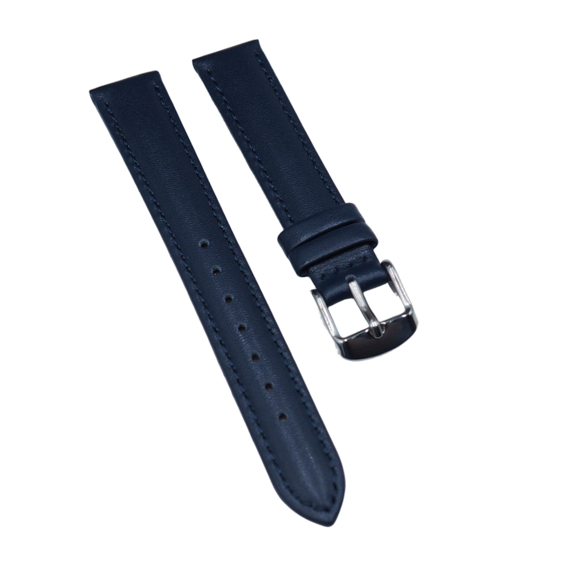 14mm, 16mm Deep Blue Calf Leather Watch Strap – Revival Strap