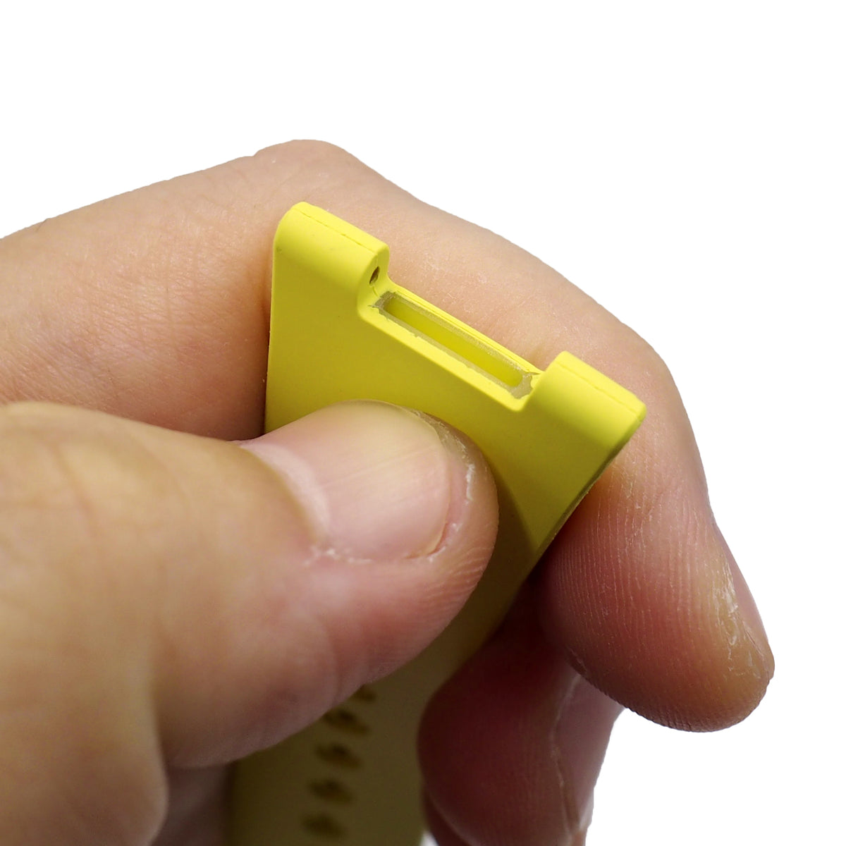 25mm Lemon Yellow Vulcanized FKM Rubber Watch Strap For Patek Philippe ...